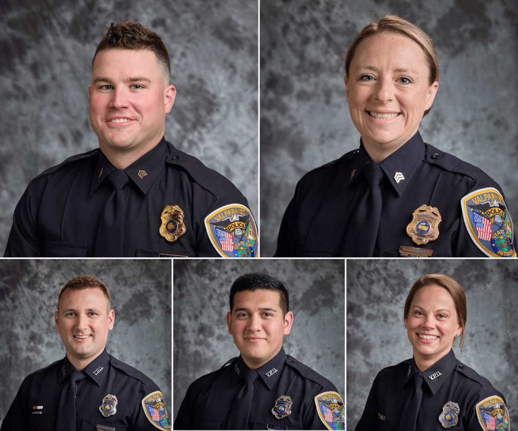 Valparaiso Police Department announces promotion of five officers