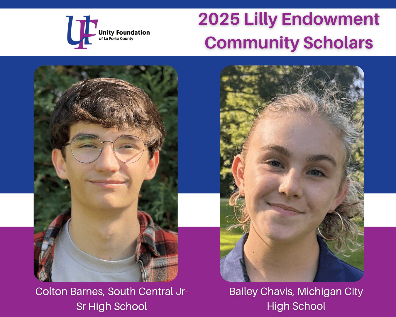 Unity Foundation Announces 2025 Lilly Endowment Community Scholars