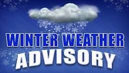 COLD WEATHER ADVISORY and WINTER WEATHER ADVISORY-be safe today